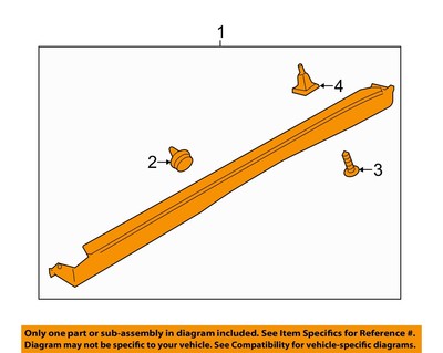 MITSUBISHI OEM 18-19 Eclipse Cross Exterior Trim-Rocker Molding Left ...