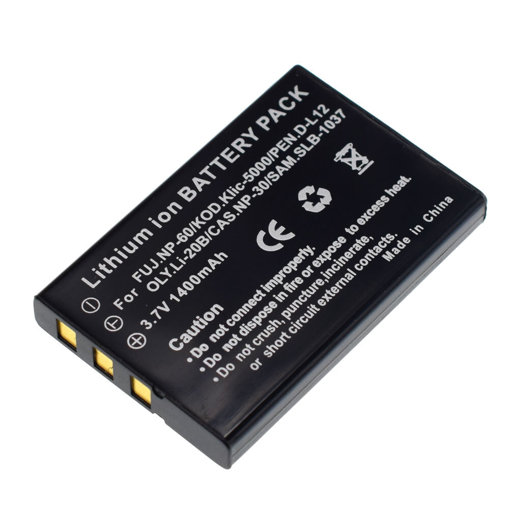 Replacement Camera Battery For Aiptek Usance NP-60 1400mAh AHD-200 H100 ...