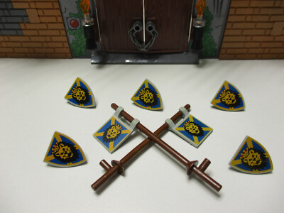 (A4/18) LEGO 5 Signs 2 Flags Lion Knights Knight Kingdom Castle Fantasy ...