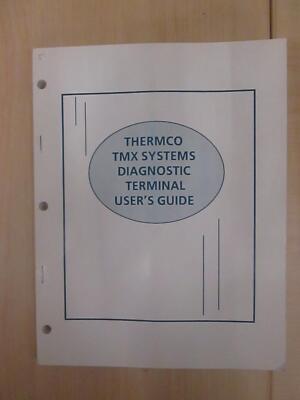 Thermco Systems Diagnostic Terminal User's Guide, 146815-001, Used | eBay