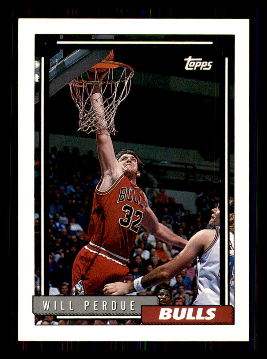 1992 Basketball Topps Will Perdue Chicago Bulls #342 1 | eBay