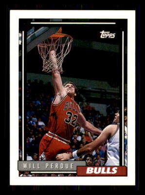 1992 Basketball Topps Will Perdue Chicago Bulls #342 1 | eBay