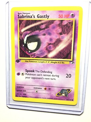 SABRINA’S GASTLY - 1st Edition Gym Heroes - 93/132 - Common - Pokemon ...