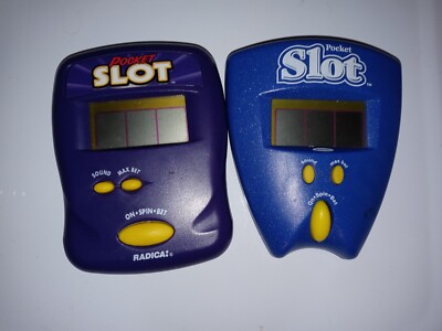 Vtg Radica Pocket Slot Machine lot Electronic Handheld Game TESTED | eBay