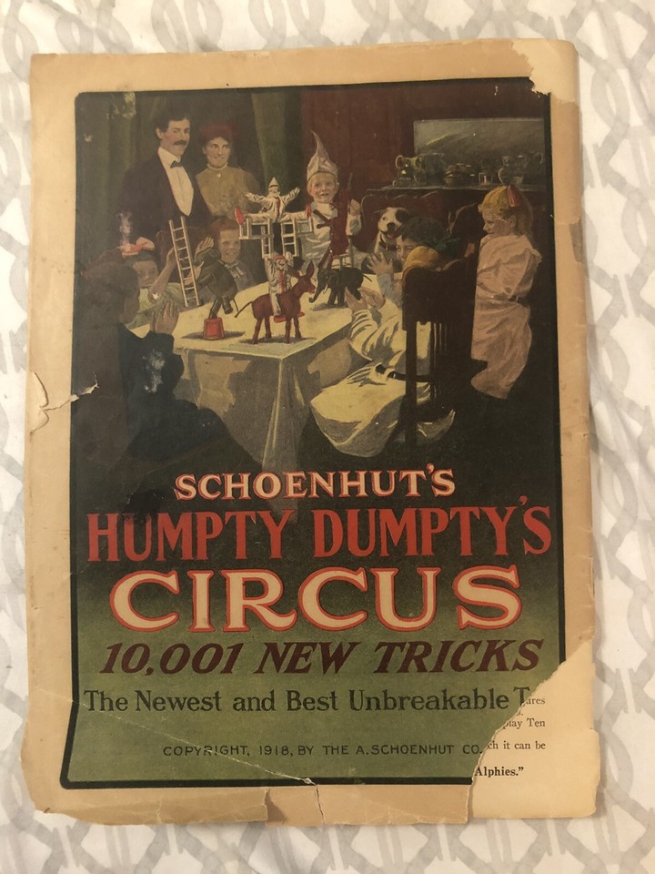 Antique Schoenhut Humpty Dumpty Circus Lot Monkey Clown Elephant ...