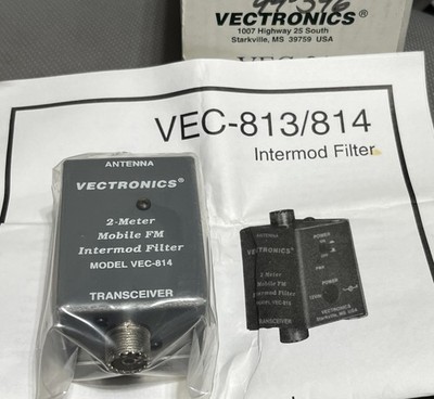 Vectronics 2 Meter Handheld Mobile FM Intermod Filter VEC-814 HAM NIB ...