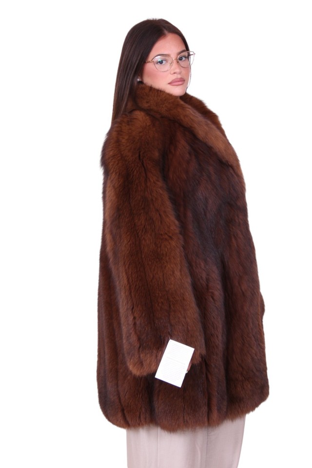 GIACCA PELLICCIA VOLPE FOX FUR JACKET FUCHSJACKE FOURRURE RENARD 毛皮 ...