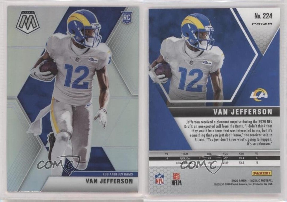 2020 Panini Mosaic Rookies Silver Prizm Van Jefferson #224 0a3 | eBay