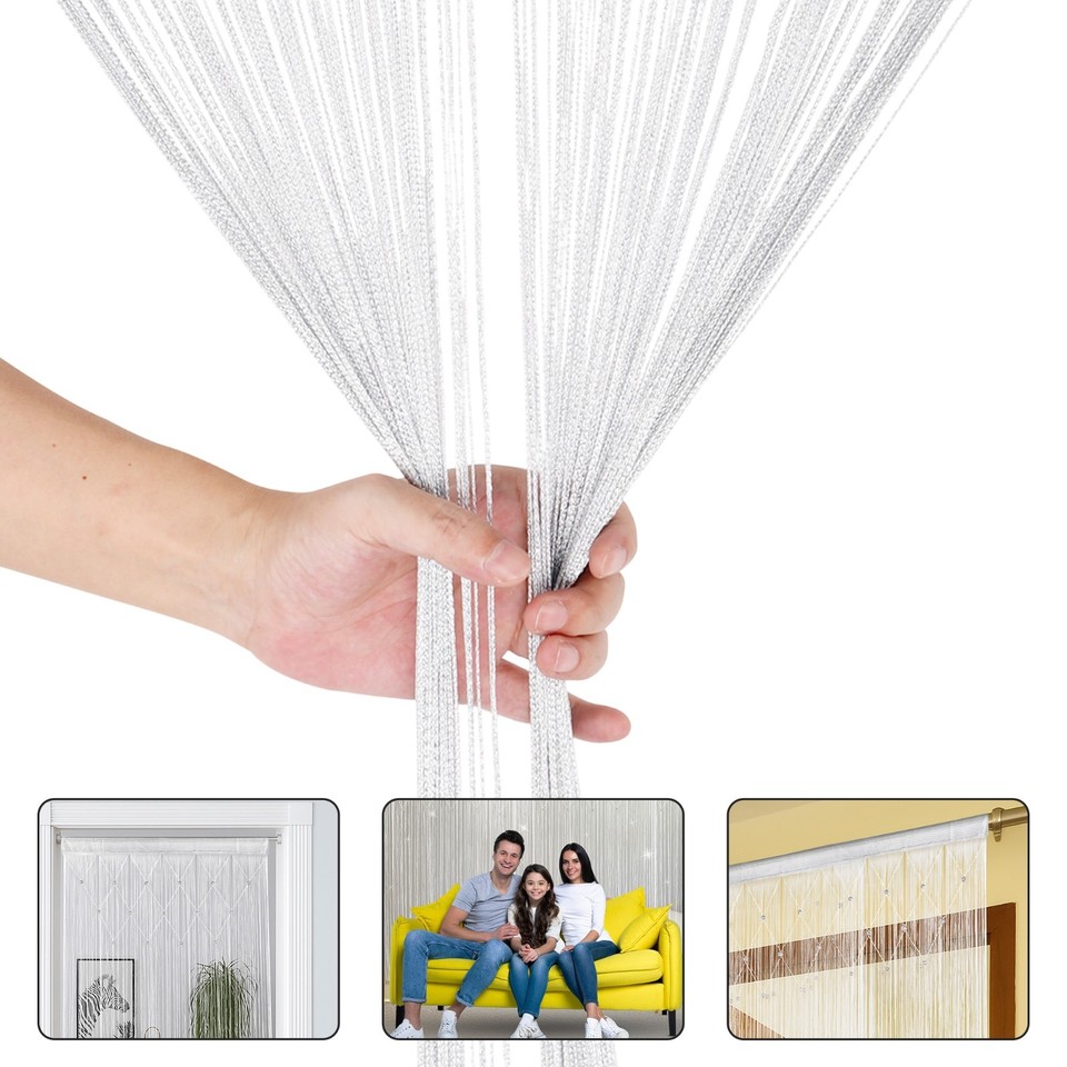 Hanging Beaded Curtains String Curtain Panels Door Fly Screen Decor ...