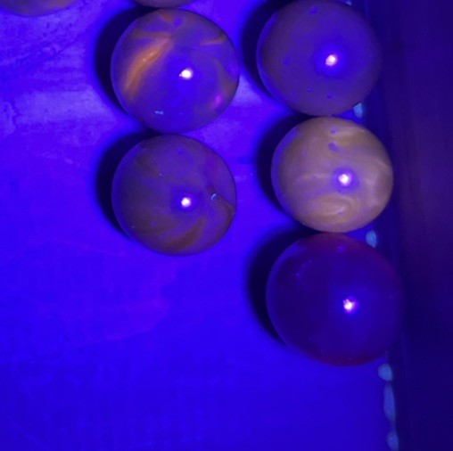 Vintage Marble Lot UV Glowing Jabo Marble King Vitro Swirl Patch Solid ...