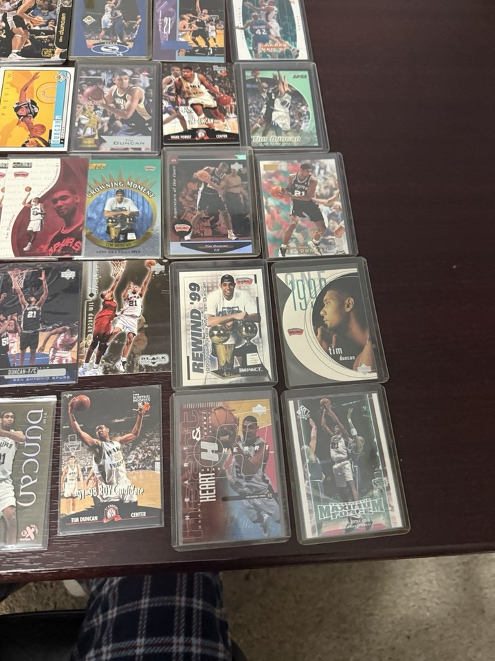 Tim Duncan 58 Card Lot Rookies Inserts Parallels Spurs HOF NBA GOAT | eBay