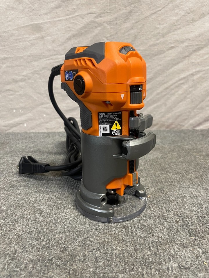 RIDGID 5.5 Amp Compact Fixed-Base Corded Router R24012 | eBay