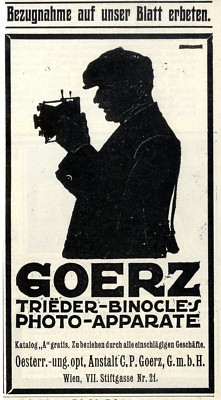 Oesterr.- ung. opt. Anstalt C. P. Goerz,Wien Binocles Photo-Apparate ...