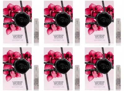 6 x Viktor&Rolf Flowerbomb Ruby Orchid Eau de Parfum Sample Vial Sprays ...