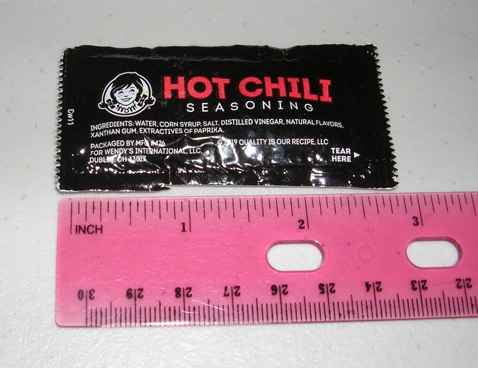 (30 Packets) Wendy's Hot Chili Seasoning Sauce Packets Wendys - Lot of ...