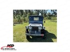 Canvas Half Cabin Soft Top with Frame & Door Frame For Willys Jeep CJ2A ...