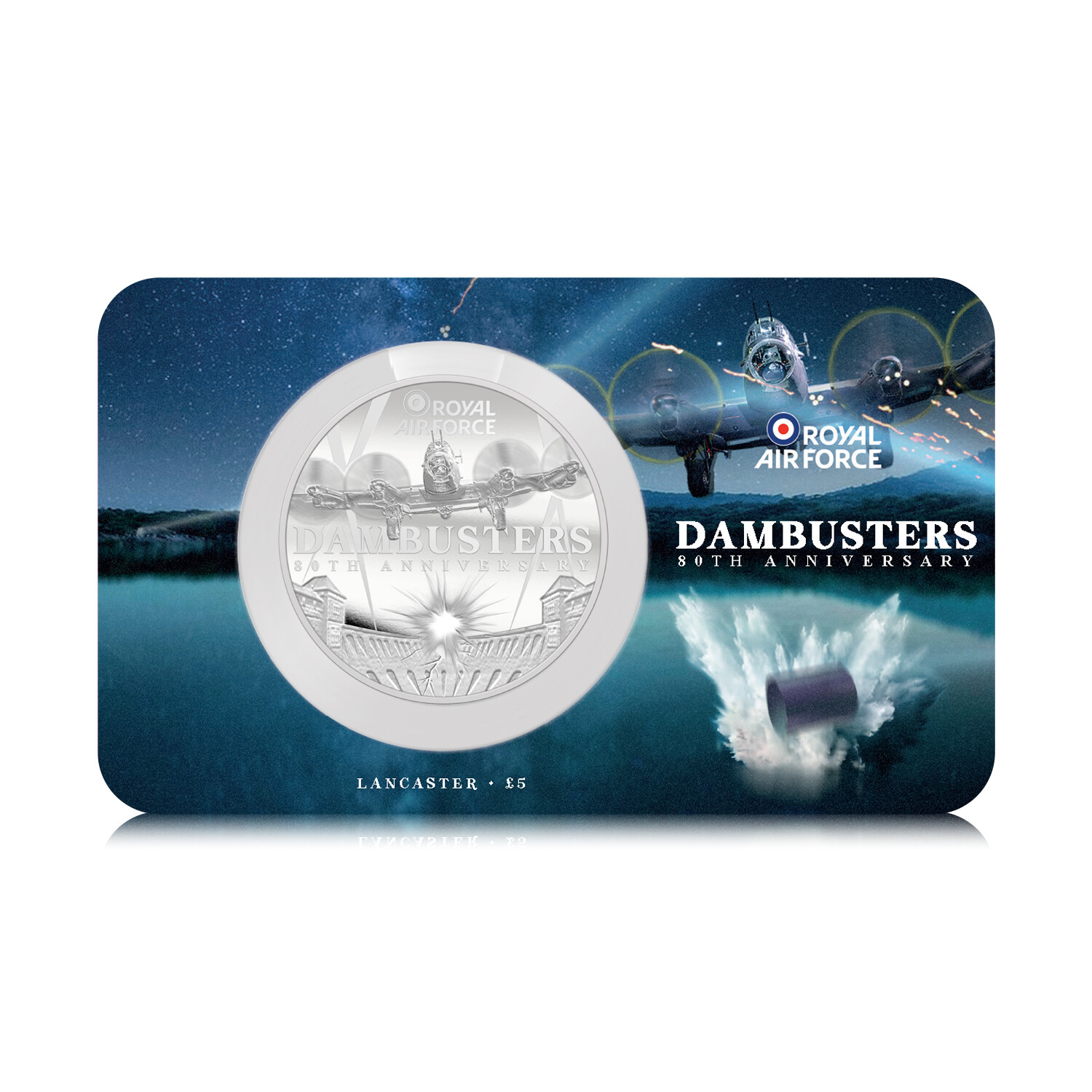 RAF Gift Dambusters 80th Anniversary Royal Air Force Coin £5 BU 2023 ...