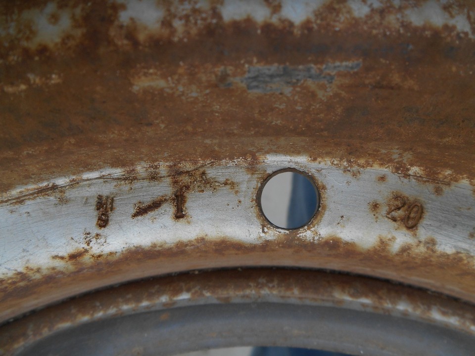 Pontiac Rally II wheel 14 x 7 Date Jan 20 1969 GTO Firebird Grand Prix ...