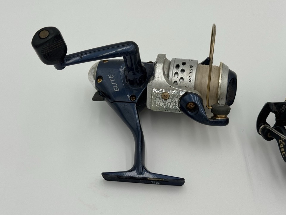 Lot (3) Spinning Fishing Feels Shakespeare 35 Okuma Elite 20 Compac ...