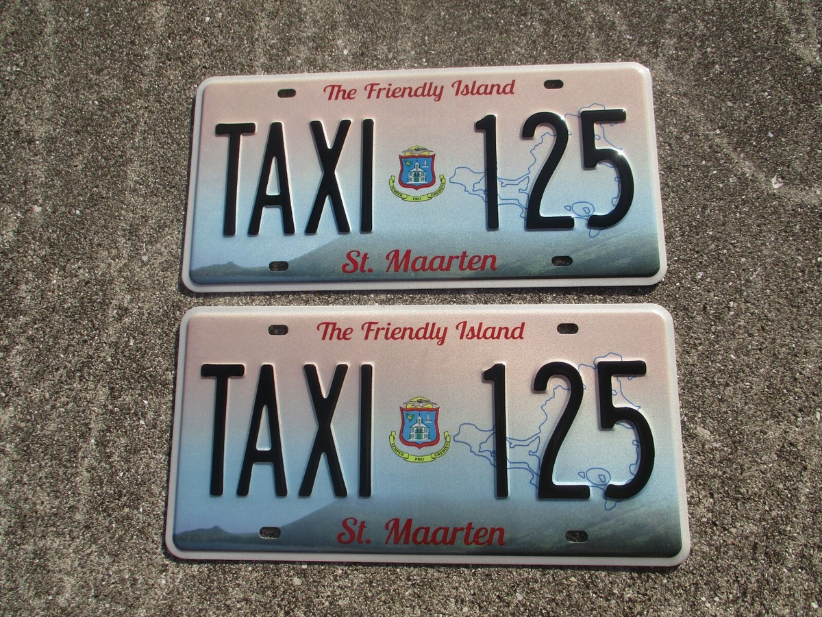 Sint Maarten License Plate 22,081 Plates Sold, NAf. 7 Million Paid