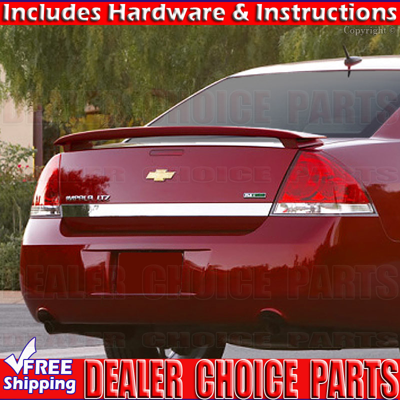 2006-2013 Chevy IMPALA SS Factory Style Spoiler Rear Wing Fin UNPAINTED ...