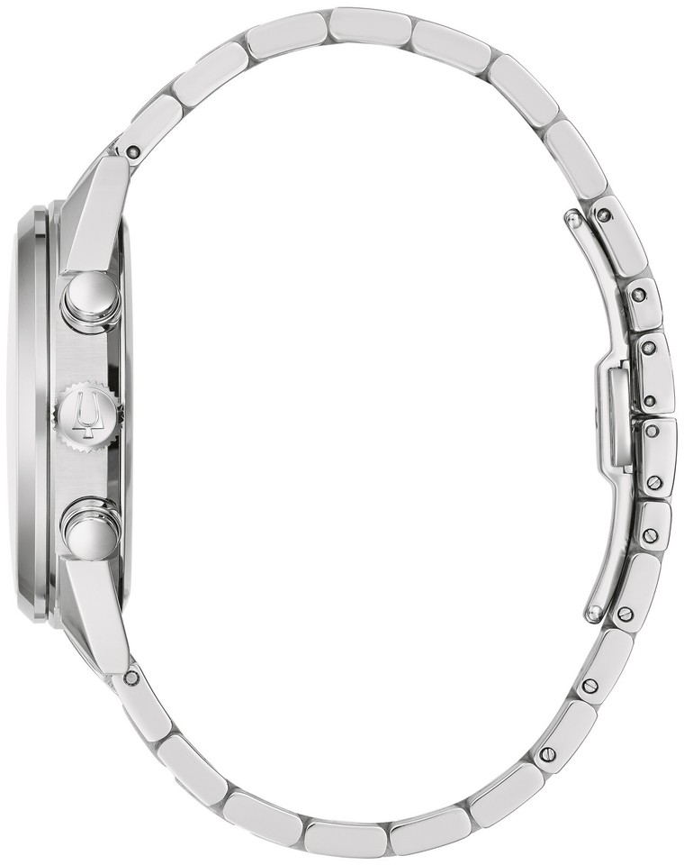 Bulova Men's Classic BUL HPQ NP20 Silver Stainless Steel Date Watch 41 ...