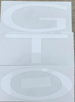 White Rear Valance "GTO" Overlay Decal 2004-2006 Pontiac GTO Models | eBay