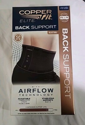 New- Copper Fit Elite Back Support W/ Air Flow Back Brace- 30''-50 ...