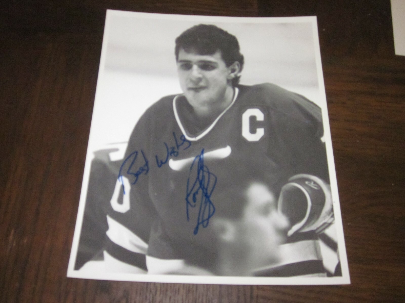 RON FRANCIS SIGNED AUTOGRAPHED HARTFORD WHALERS MEL BAILEY 8X10 PHOTO ...