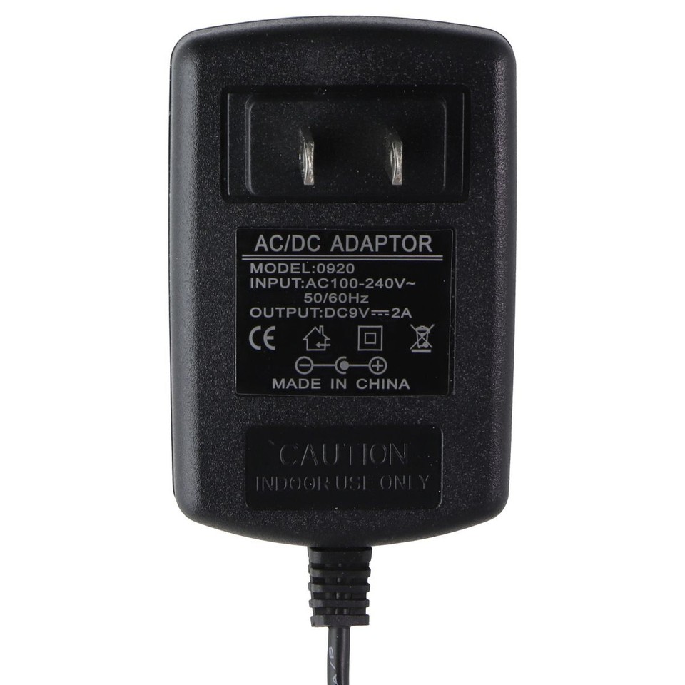 9V/2A AC/DC Power Adapter Wall Charger - Black (0920) | eBay