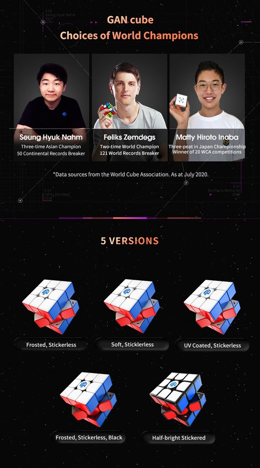 AU Stock GAN 11 m Pro/Air/Duo 65mm Flagship Magnetic 3x3 Speed Magic ...