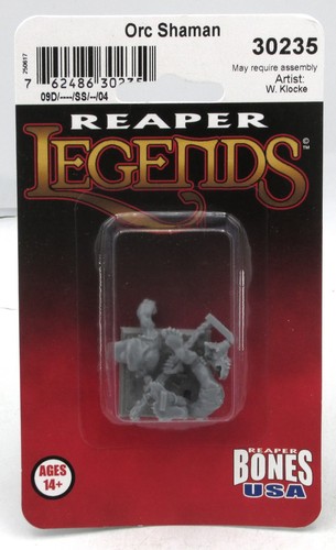 Reaper 30235 Orc Shaman (Bones USA Legends) Fantasy Mage Miniature | eBay
