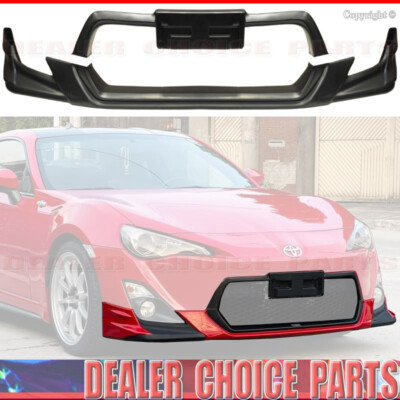 FRONT BUMPER Lip Body Kit Diffuser For 2013 2014 2015 2016 Scion FRS "T ...