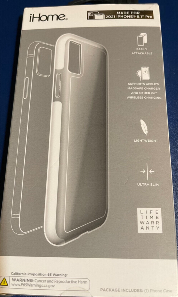 iHome Velo Ultra Slim Lightweight Case for 2021 iphone 6.1” Pro clear ...