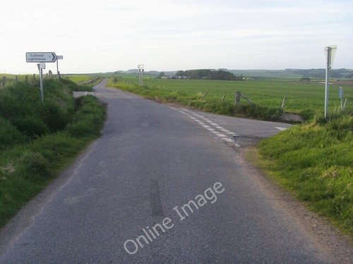 Photo 6x4 Road to Catterline Roadside of Kinneff Road to Catterline at ...