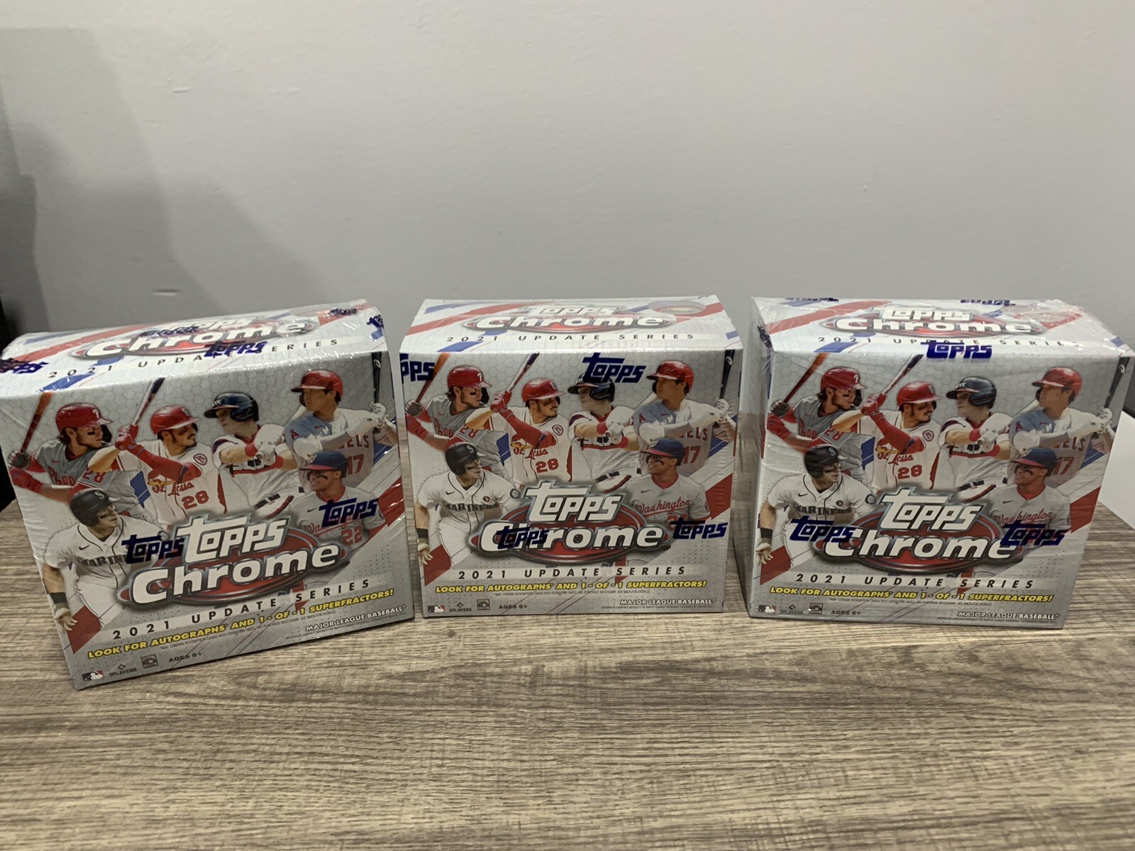 3 Topps Chrome 2021 MLB Trading Card Boxes New Sealed!!! BASEBALL BEST ...