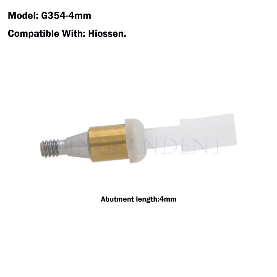 Dental Attachment Fit Hiossen Mini Abutment AH=4mm Implant Overdenture ...