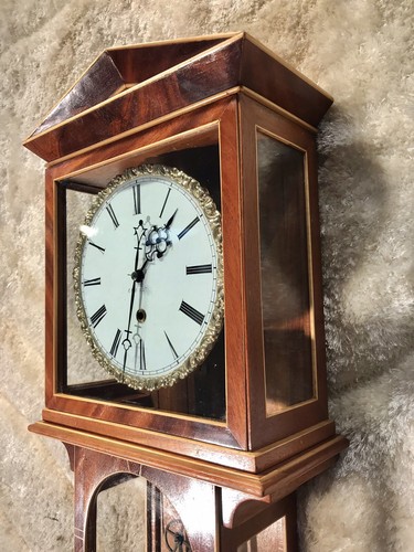 45 Days Germany Vienna,LATERNDLUHR ,Clock,1 double Brass Weights Driven ...