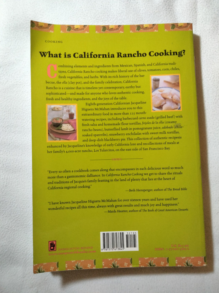California Rancho Cooking : Mexican and Californian Recipes by ...