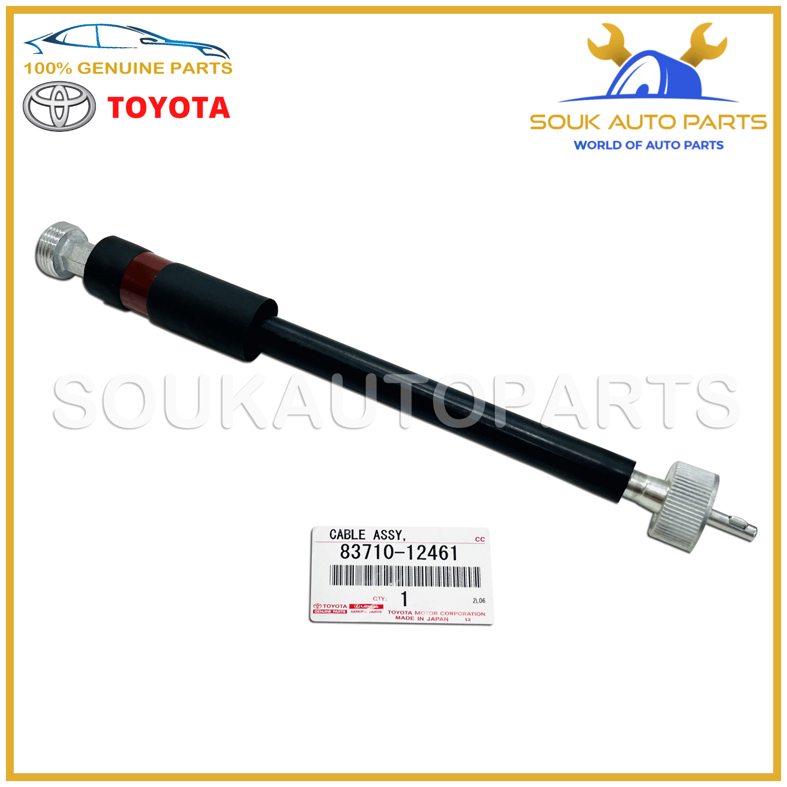 83710-12461 Genuine Toyota CABLE ASSY, SPEEDOMETER DRIVE, NO.1 ...