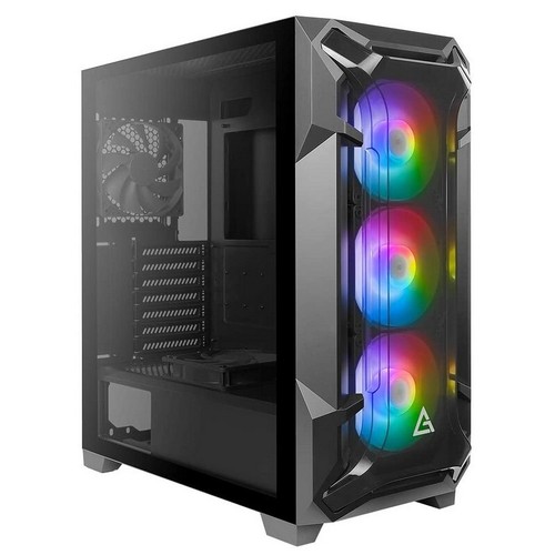 Antec DF600 Flux Mid Tower Tempered Glass ATX Gaming PC Case with 3x ...