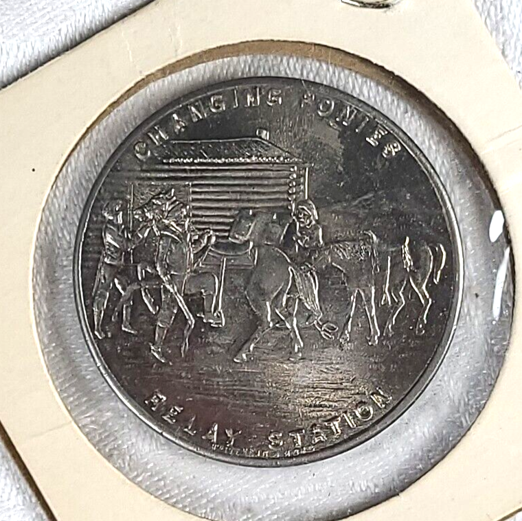 Oregon Trail Pony Express Diamond Jubilee Token 1860-1935, Changing ...