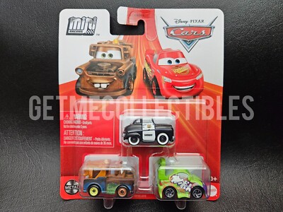 DISNEY PIXAR CARS MINI RACERS MATER SHERIFF WINGO 2024 3 PACK $15+ | eBay