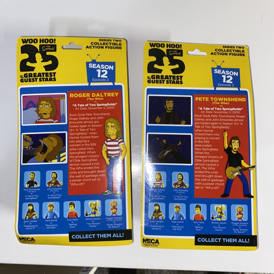 The Simpsons THE WHO 25 Greatest Guest Stars Roger Daltrey & Pete ...