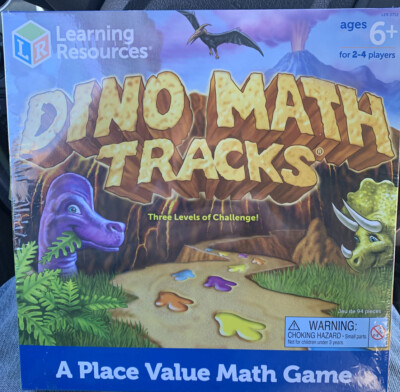 Learning Resources Dino Math Tracks Game Brand New Ages 6+ FAST ...
