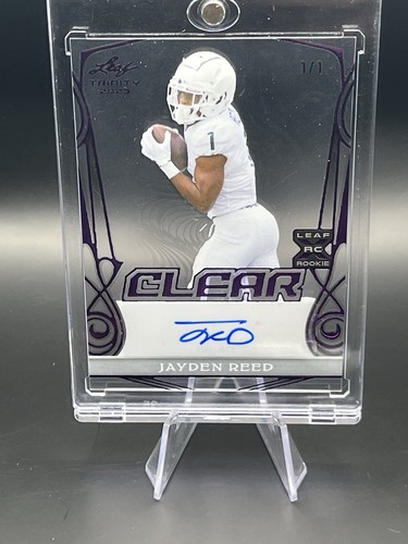 2023 Leaf Trinity Clear Jayden Reed Auto 1/1 | eBay