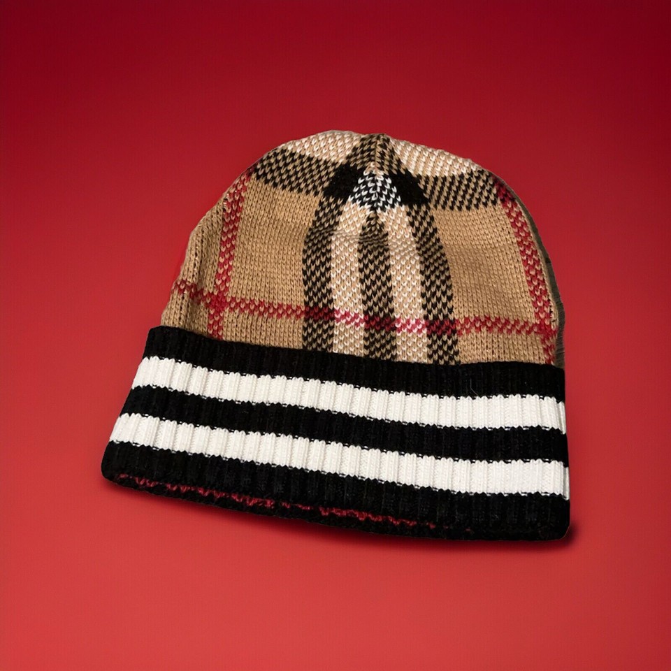 Burberry Hat Vintage Beige Beanie | eBay