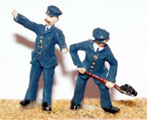 Painted Loco Crew - Driver & Fireman (OO Scale 1/76th) - Langley F119p ...