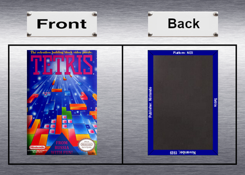 Tetris Video Game Box Art *NES* High Quality Magnet | eBay
