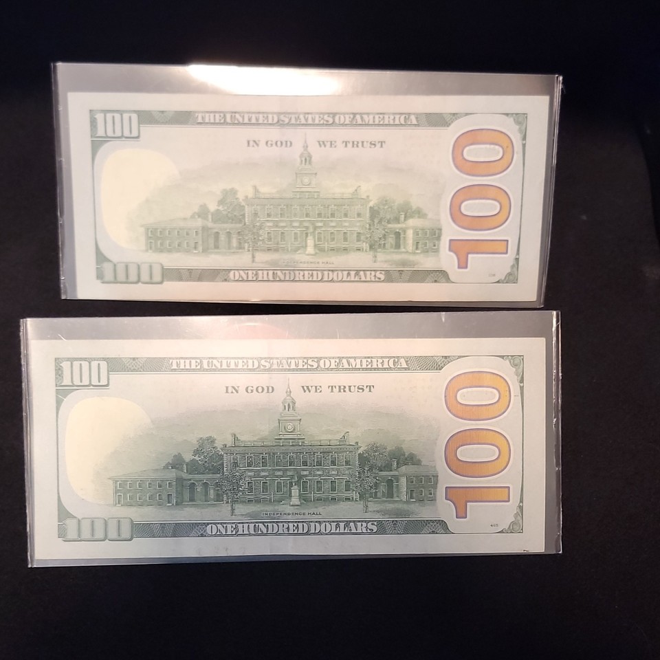 Super Fancy Serial numbers Crisp uncirculated 2013 and 2009(A) $100 ...